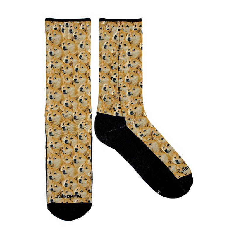 Medias Largas Perro Doge Collage - Abnormal socks